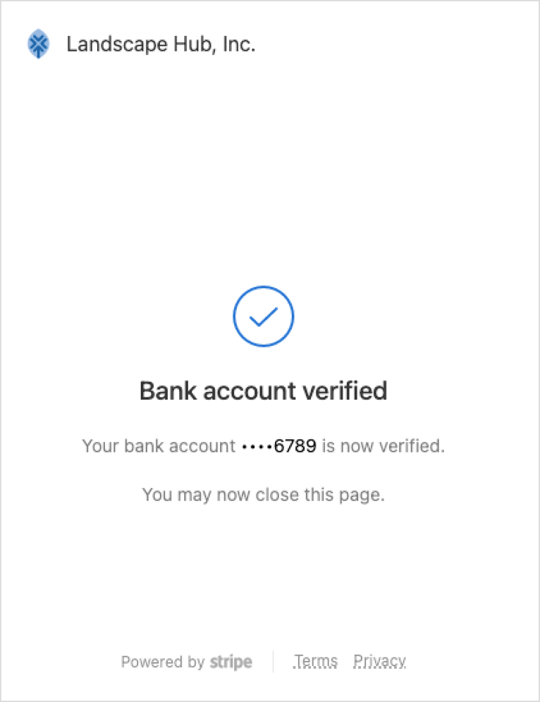 How do I verify my bank account?